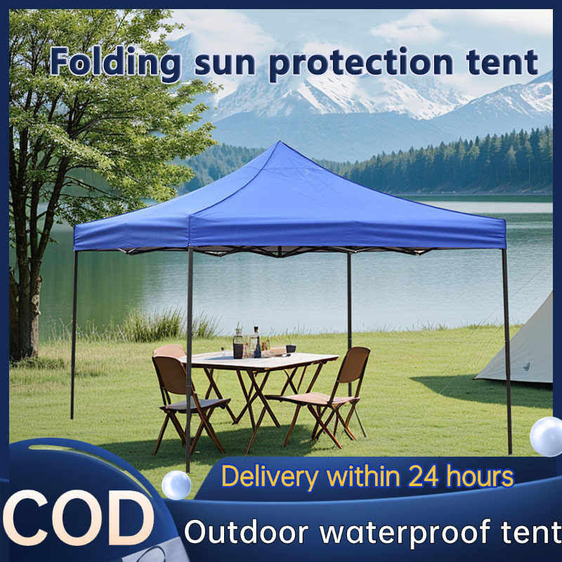 Outdoor Retractable Tent 3x3M Folding Canopy Waterproof Sunshade Tent ...