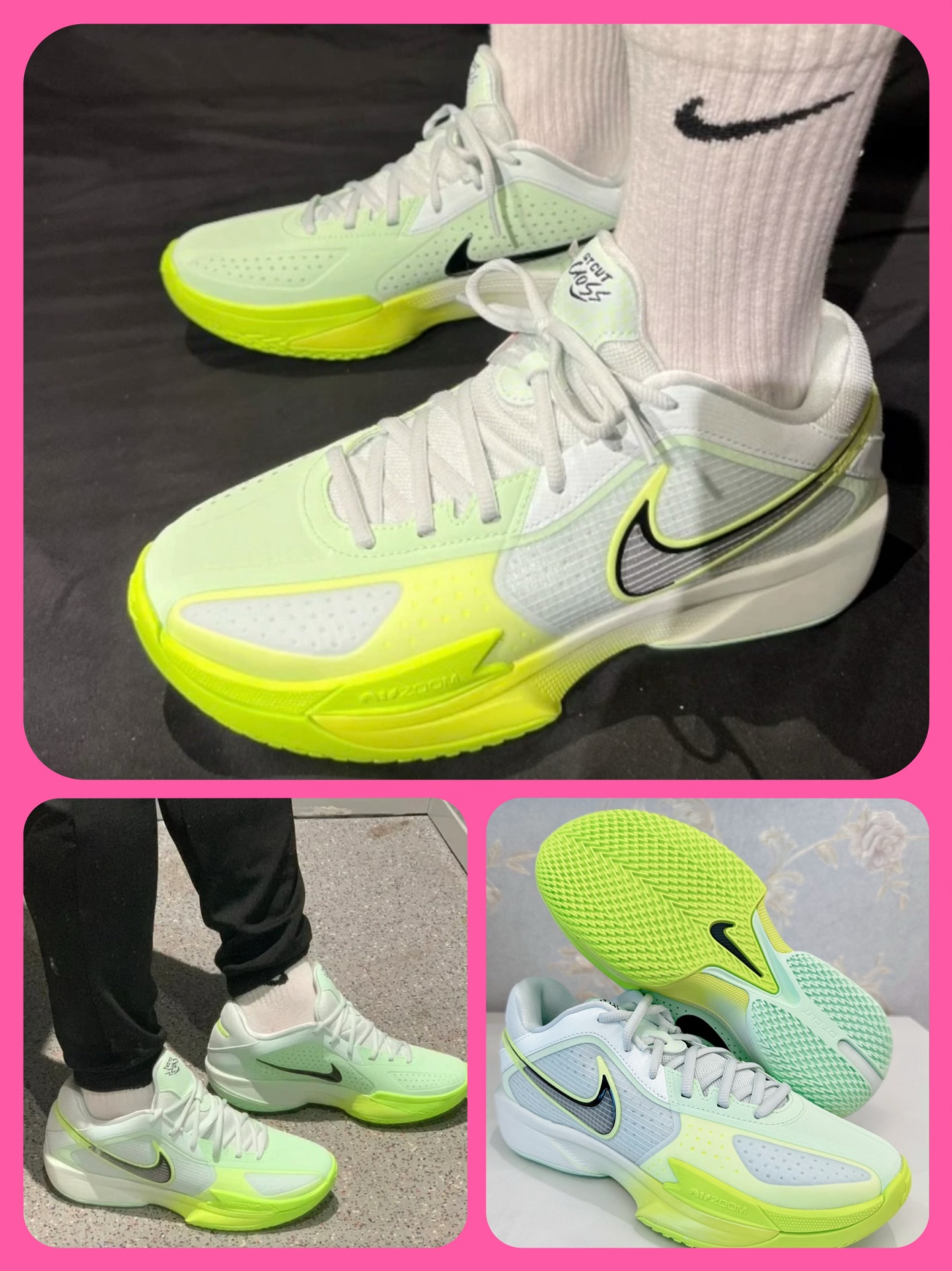 Air Zoom GT Cut CROSS Low cut Basketball Shoes For Men With Double Box ...