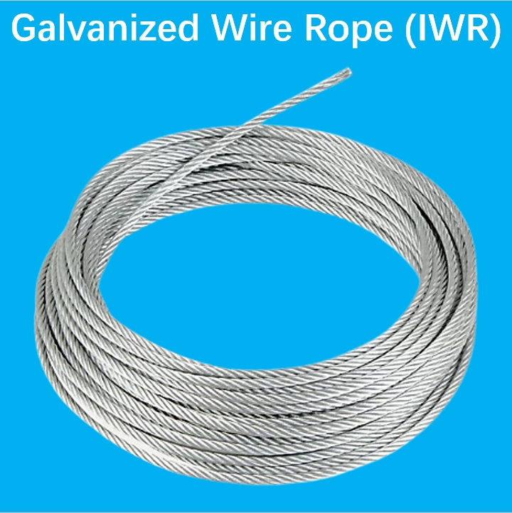 Toyu 25-40 Meters 4-5-6-8-10-12mm Galvanized Steel Wire Rope (IWR) Iron ...