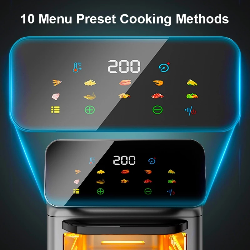 Yowxii High-Tech Air Fryer 16L Touchscreen Digital Display Microwave ...
