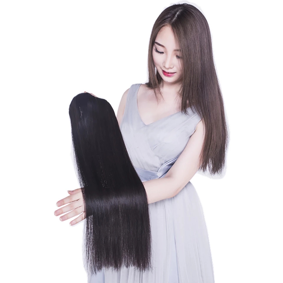 【COD】60CM Long Straight Hair Extensions Wig 5Clips on Hair One Pieces ...