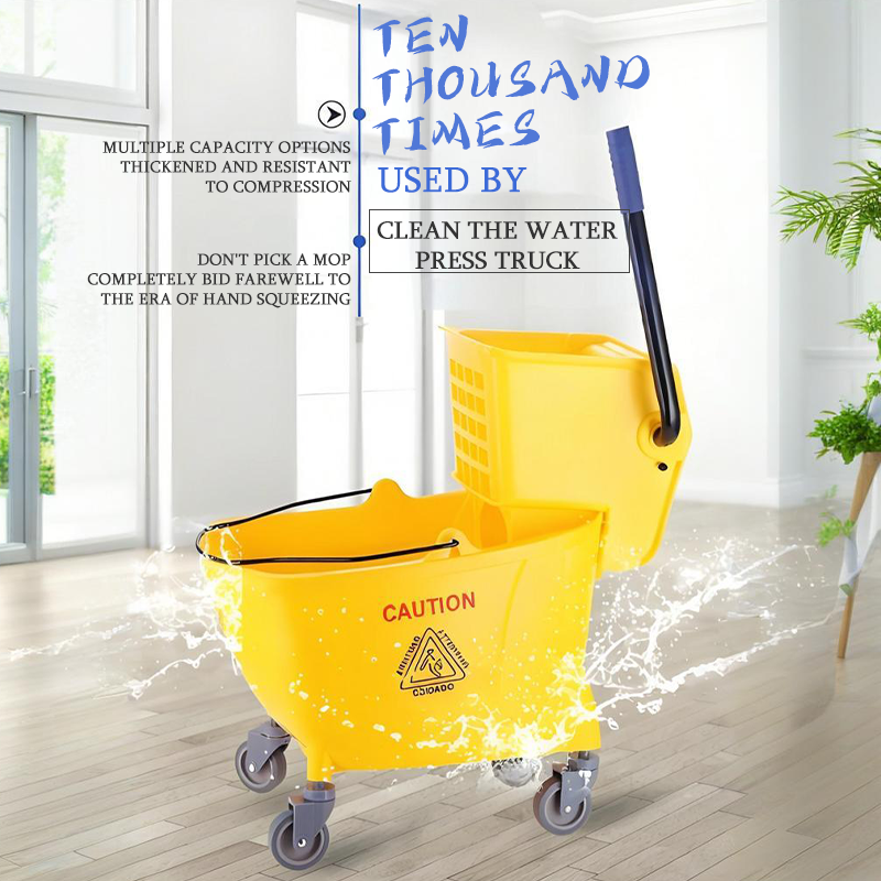 Mop bucket with squeezer for home office floor cleaning wringer tool ...