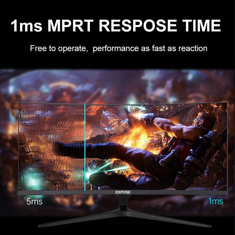 Expose Monitor 24 inch curved 75Hz/165Hz desktop ips computer monitors ...
