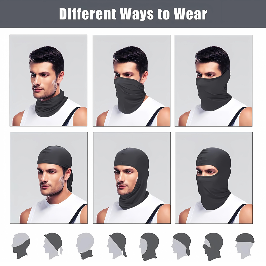 EVO- Set of 3 Rider's Wear Motorcycle Balaclava w/ Arm Sleeves and ...