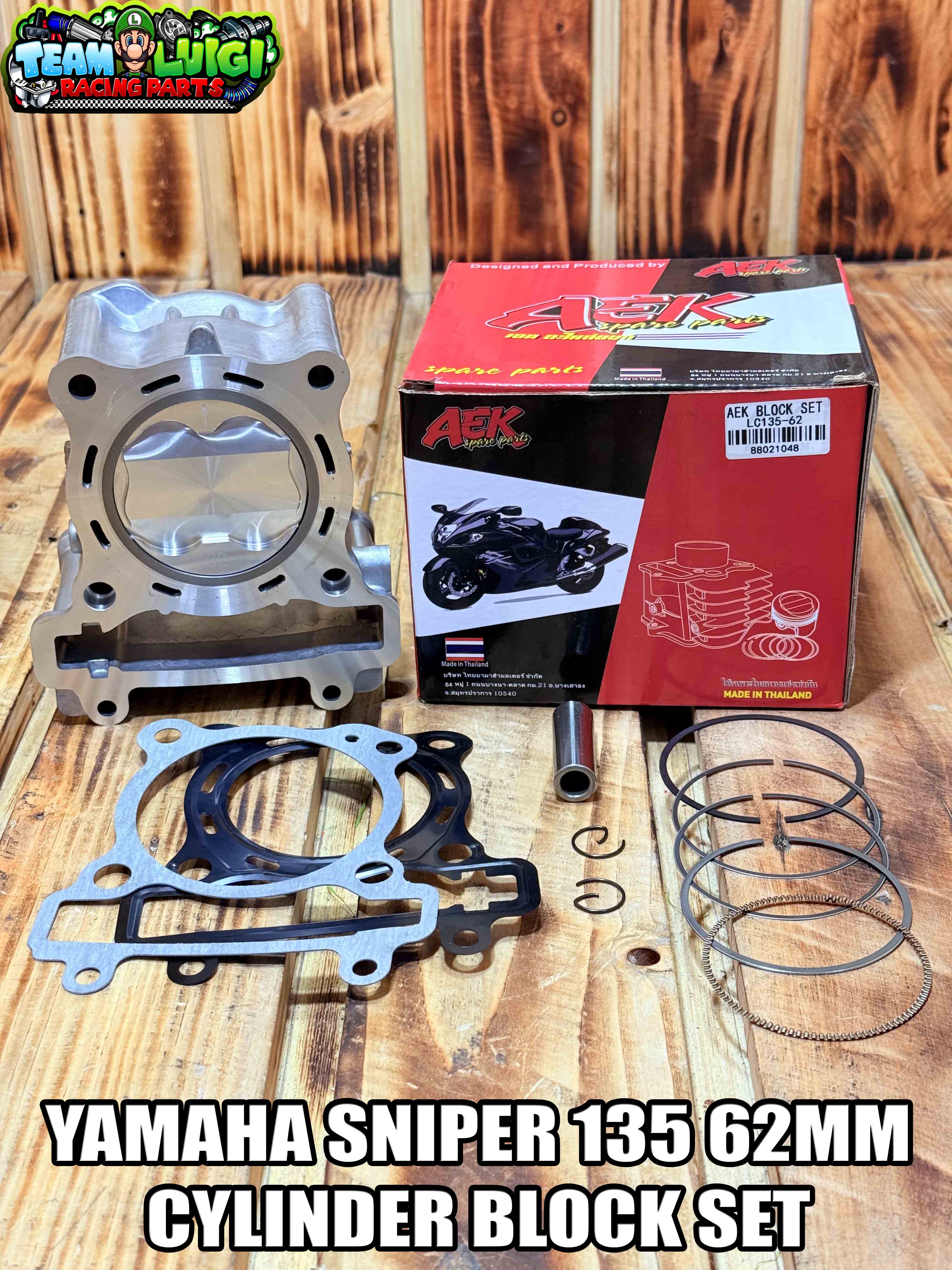 AEK SNIPER 135 CLASSIC 62MM SEMI DOME CYLINDER BLOCK SET 100% MADE IN ...