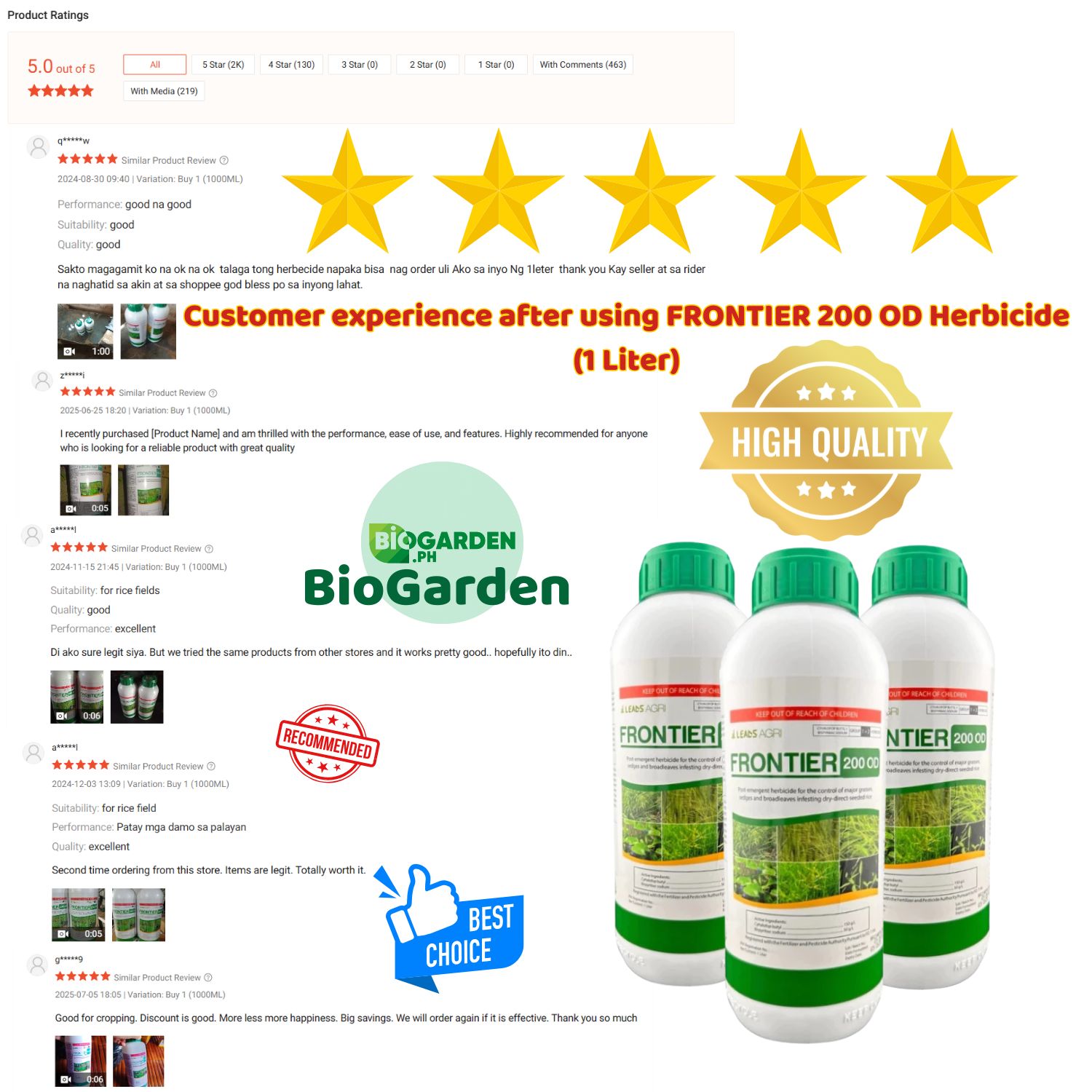 [TOP] FRONTIER 200 OD Herbicide 1 Liter, Herbicide For Fruit Tree, 24d ...