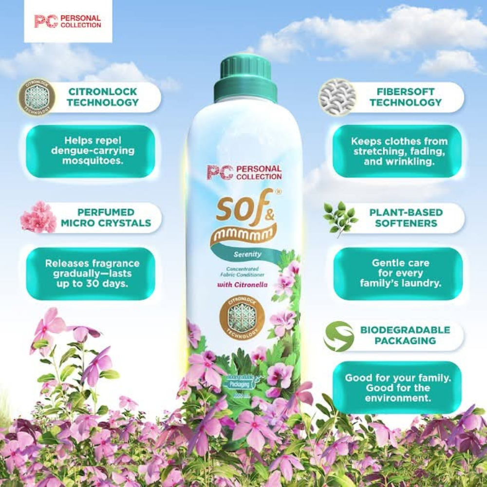 Sof & mmmmm Serenity Concentrated Fabric Conditioner with Citronella ...