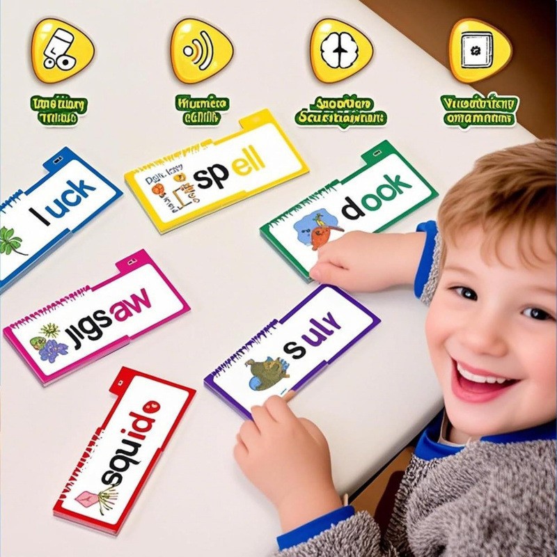 Natural Phonics Word Family Learning Card Set - 50 Core Word Families ...