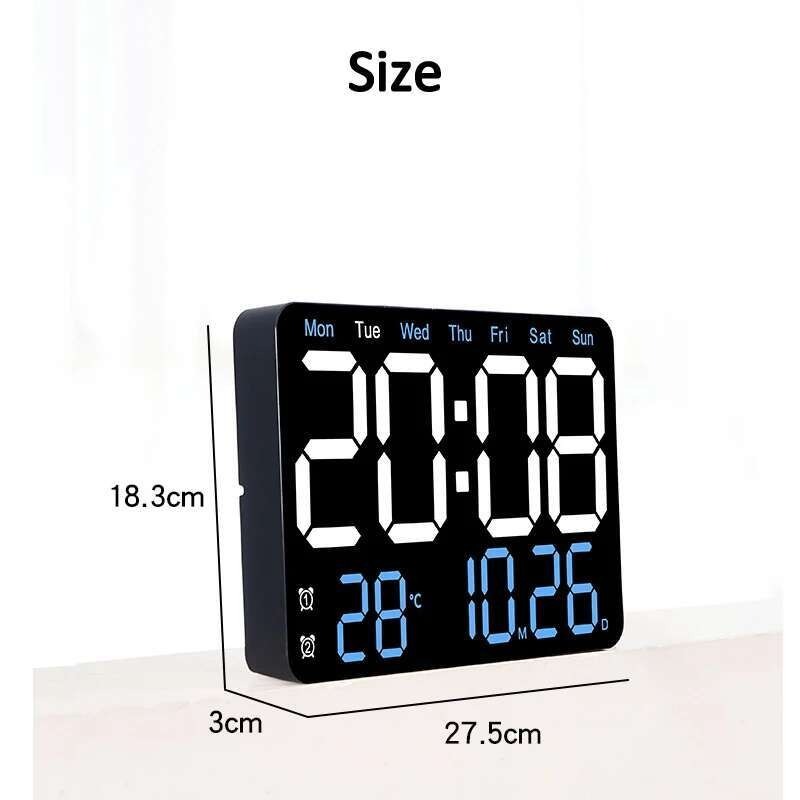 (6652/6651) LED LARGE Display Digits With Remote Control Alarm Clock ...