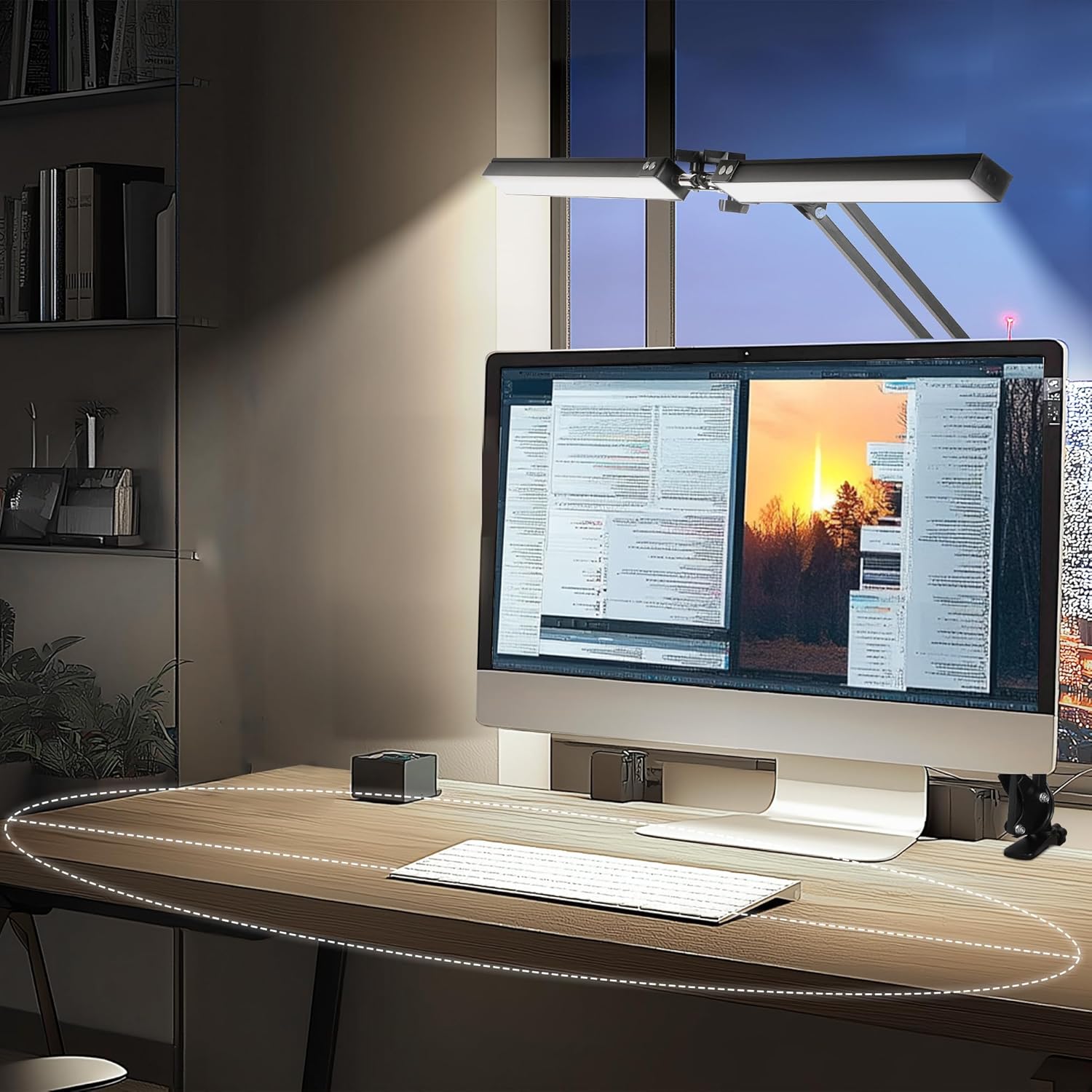 Luxy LED Desk Lamp 360° Swing Arm Eye Protection Reading Lamp 3 ...