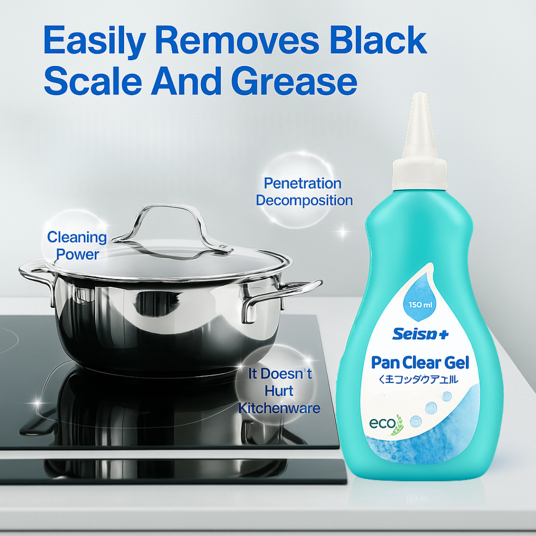 Seiso+ Pan Cleaner Gel, Pot Bottom Cleaner, Kitchen Household Grease ...