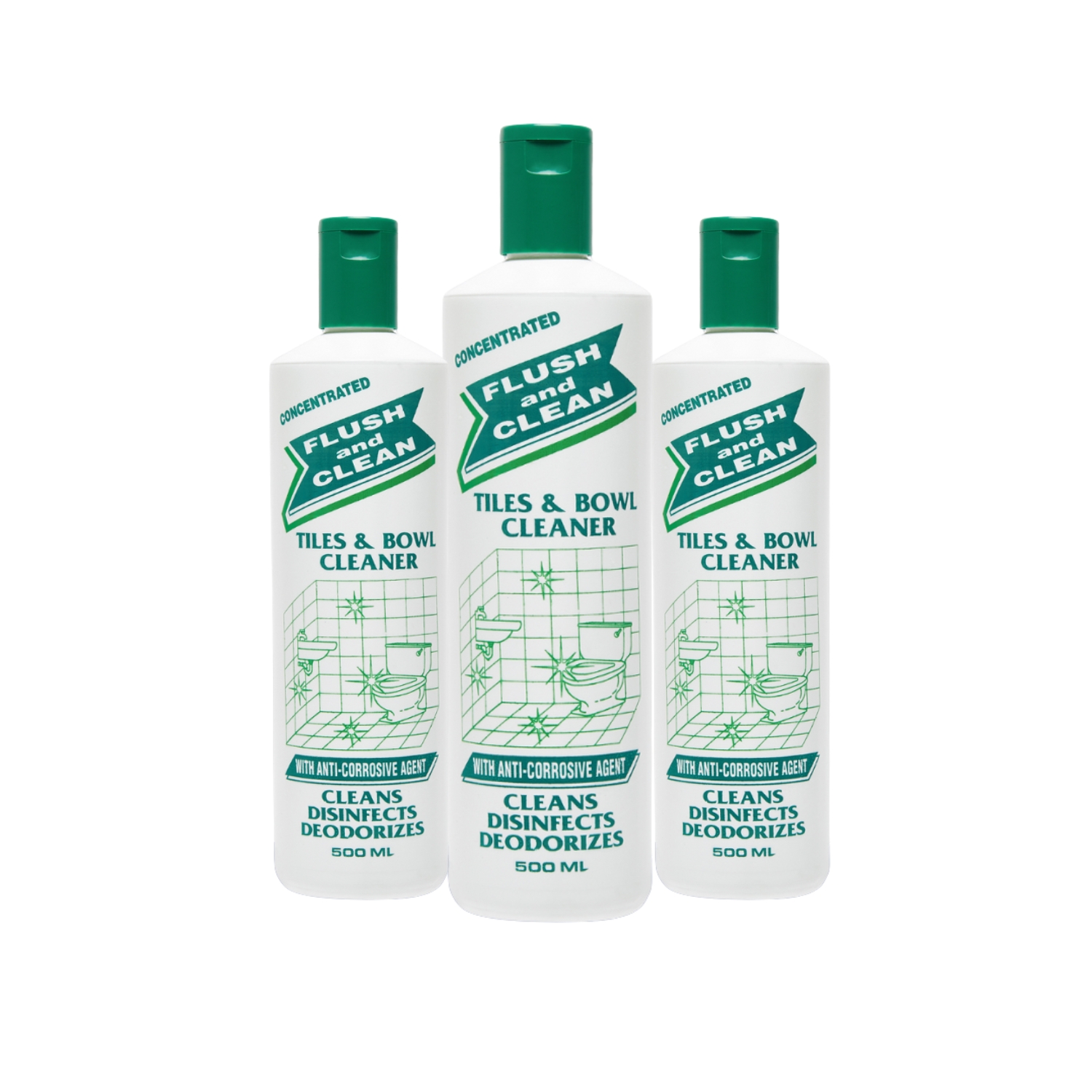 Strong And Effective 500 ml Flush and Clean Toilet and Bowl Cleaner ...