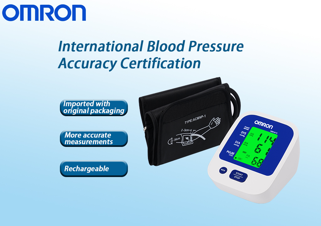 Omron Blood Pressure Digital Monitor Rechargeable Smart Voice Portable ...