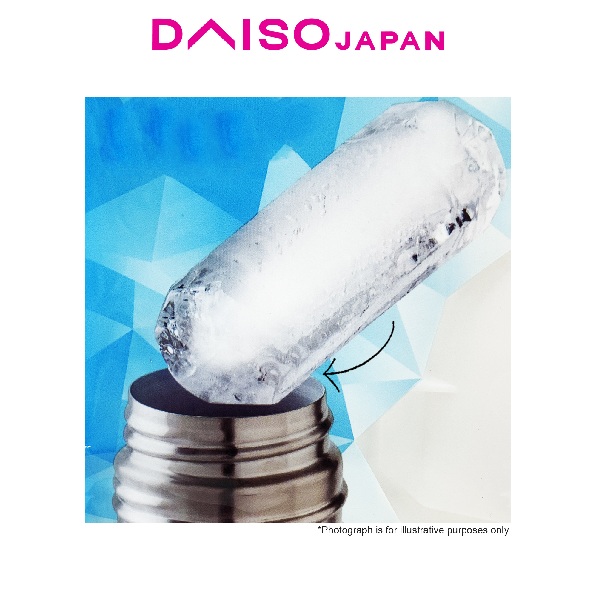 Daiso Ice Tray for Drink Bottle (2 sticks) | Shopee Philippines
