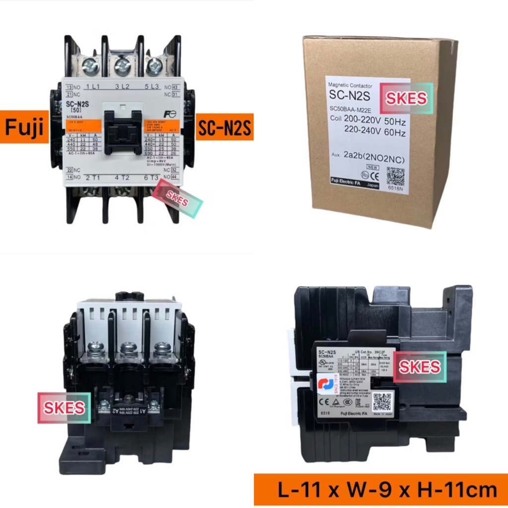 FUJI SC-N1 | SC-N2 | SC-N2S | SC-N3 Magnetic CONTACTOR | SK Electrical | Shopee Philippines