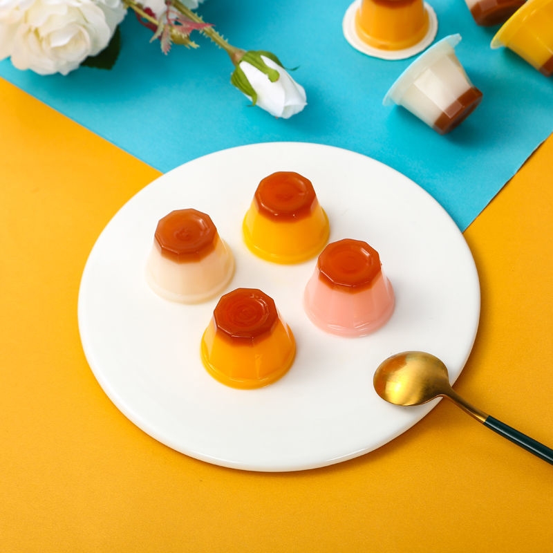 Egg Milk Coco Flavor Double Color Jelly Pudding 16pcs 400g | Shopee ...