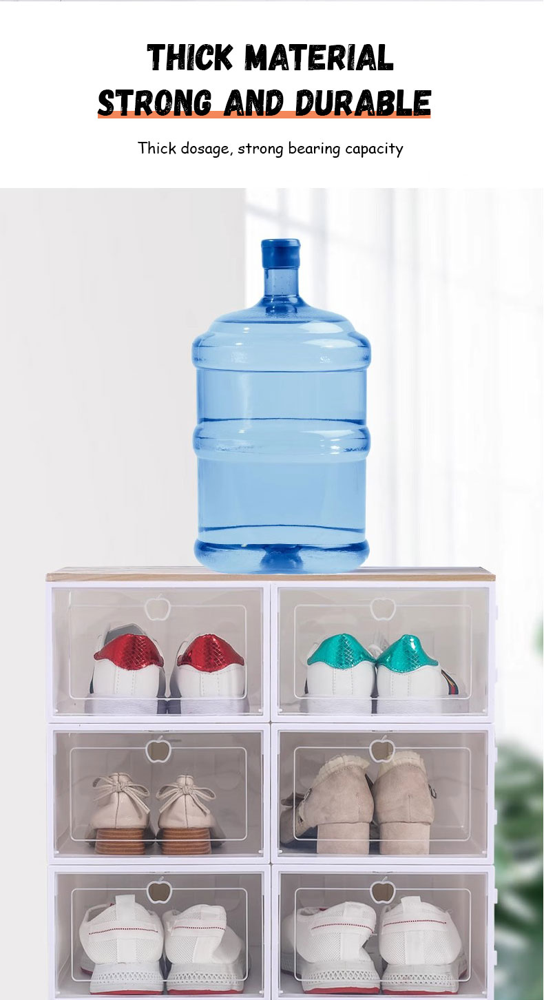Large hard plastic shoe Box with transparent Cover shoe rack organizer ...