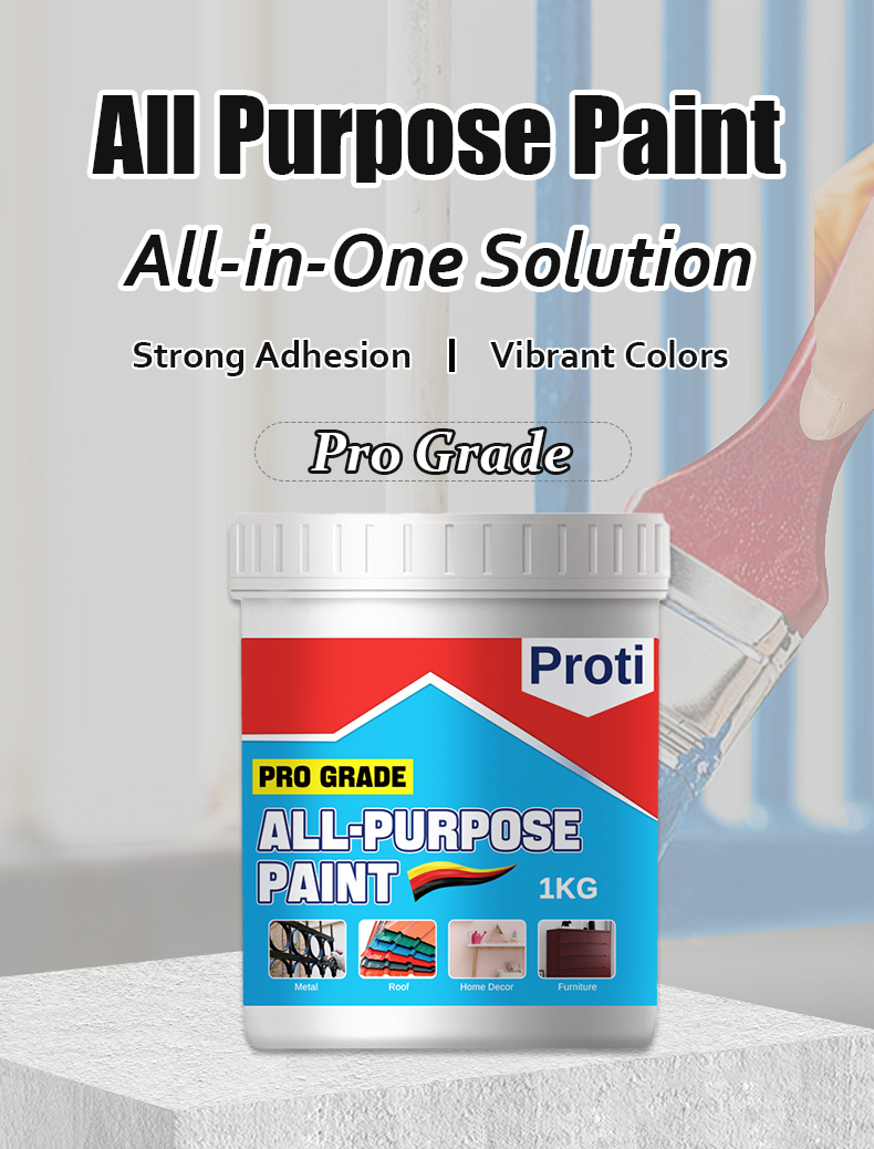 3 IN 1 All Purpose Paint Multi-Surface 1KG Anti Rust Paint Odorless For ...
