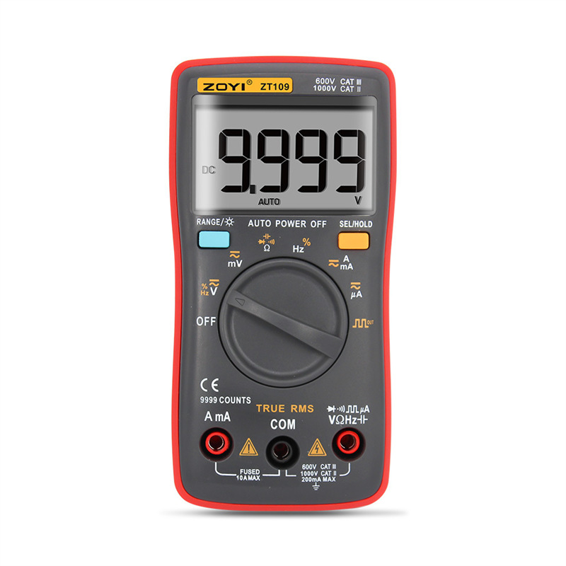ZT102 Mini 6000 Counts Auto Ranging Digital Multimeter AC/DC Voltage ...