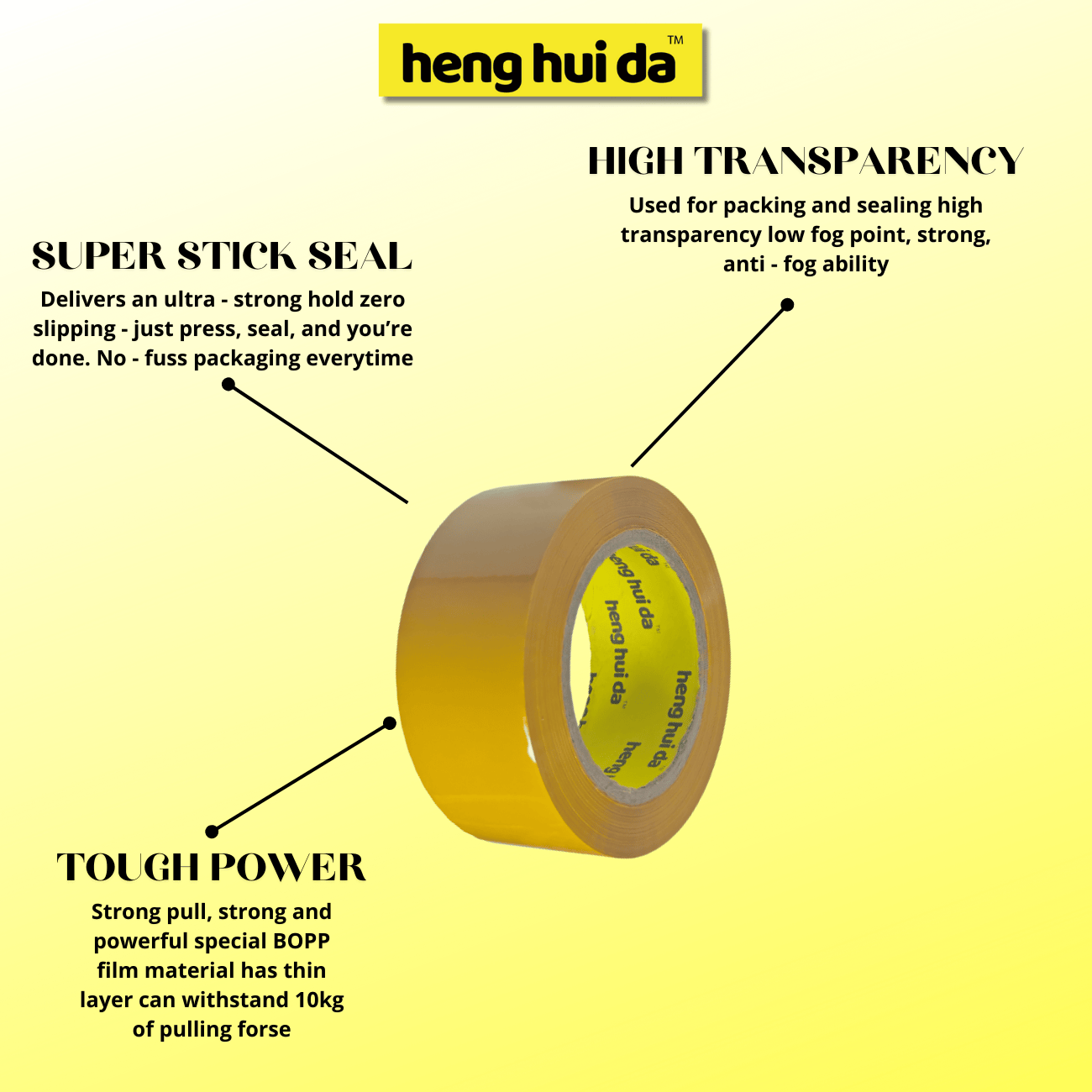 100M/200M Brown Packaging Tape 1 BOX High Tack Sealing for Parcel and ...
