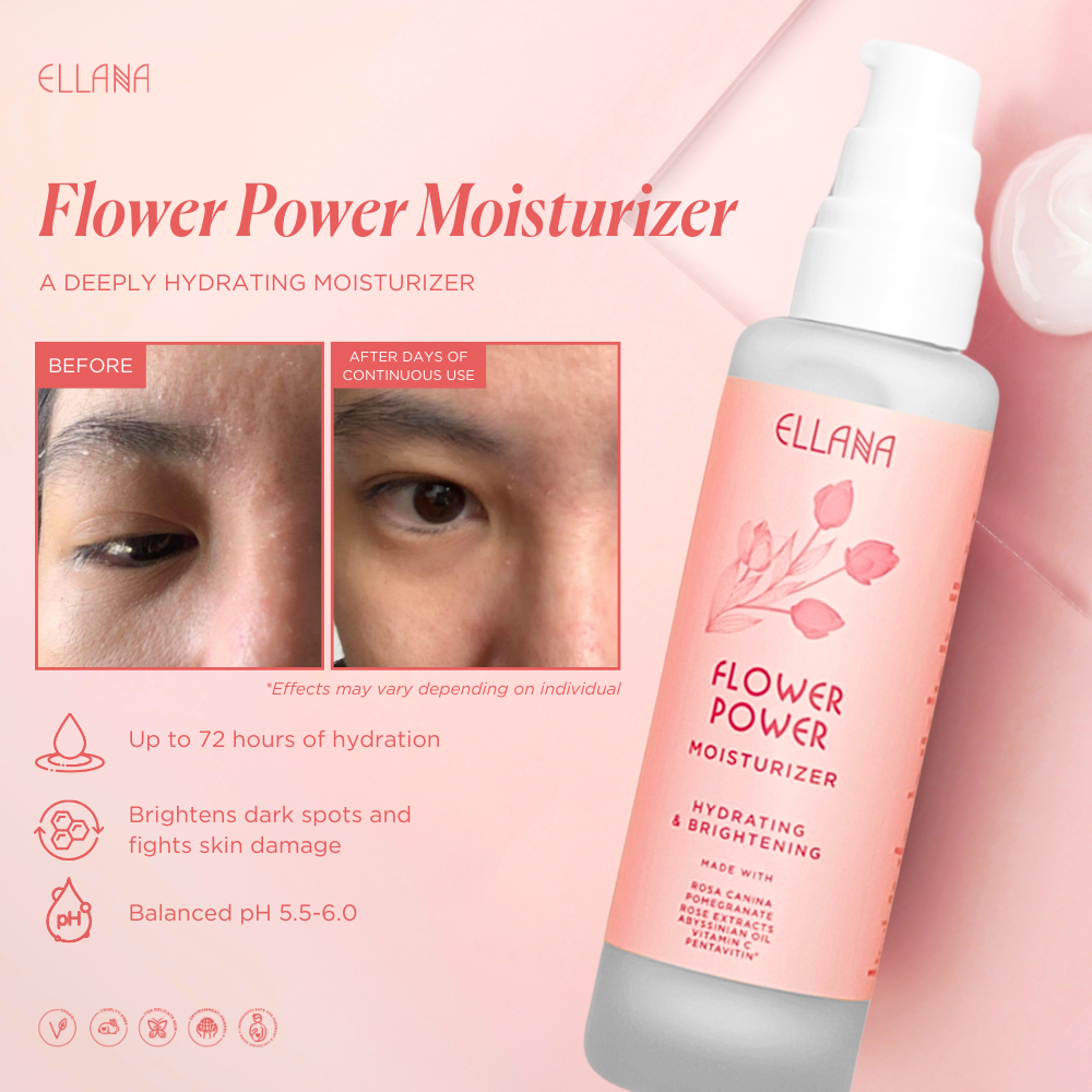 Ellana Flower Power Moisturizer 72 Hours Hydrating and Brigthening For ...
