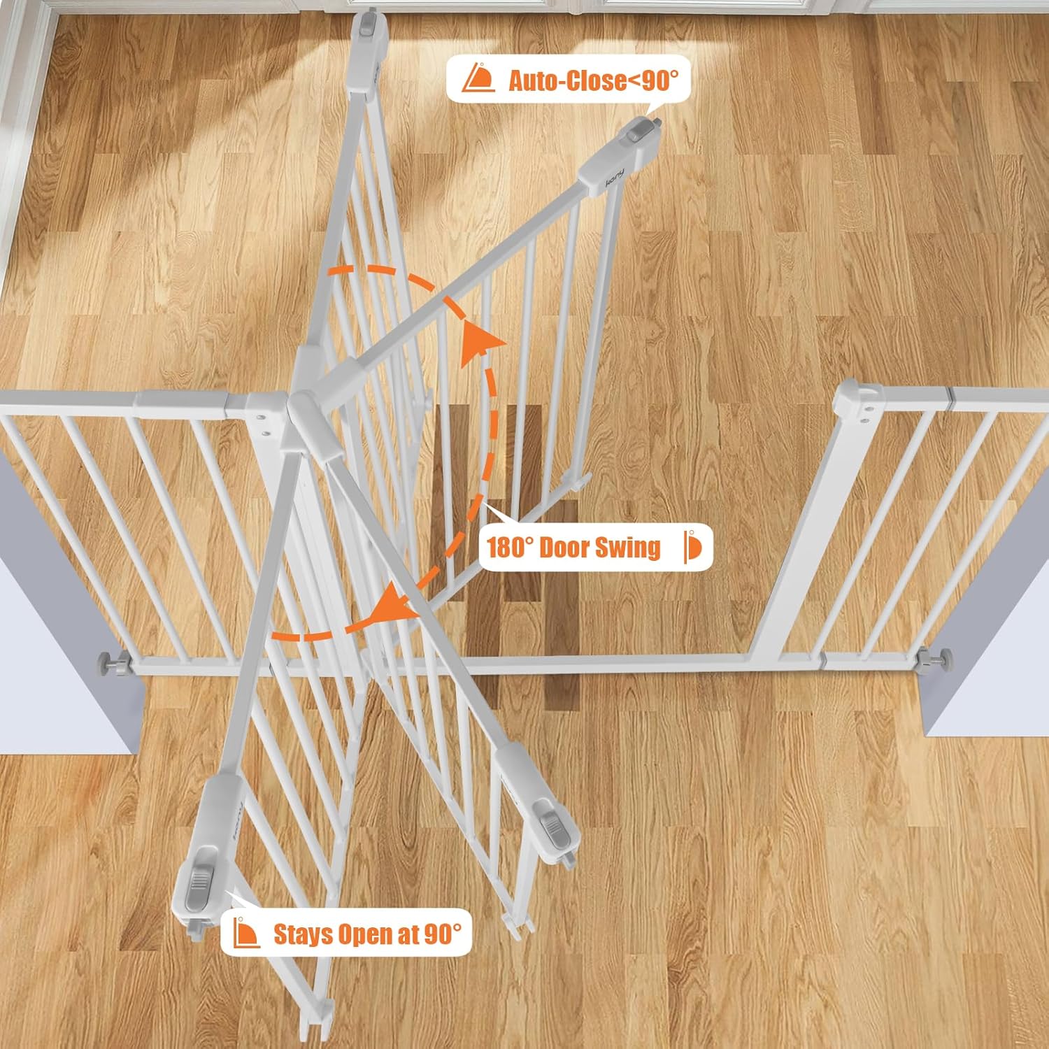 【Warranty】 Security Fence Stairs Safety Guard With Lock Removable ...
