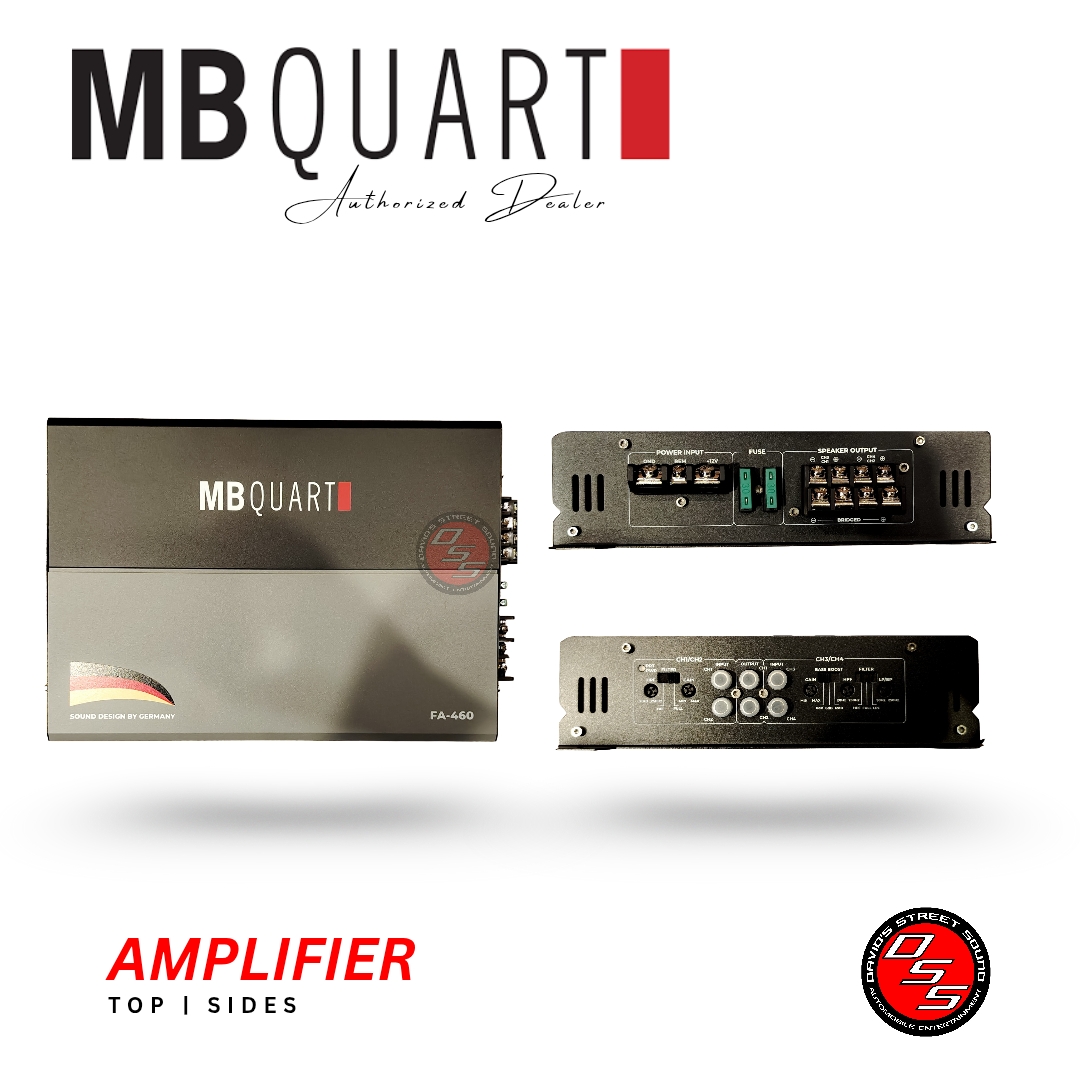 MB QUART FA460 4CHANNEL AMPLIFIER, MB QUART, 4 CHANNEL AMPLIFIER ...