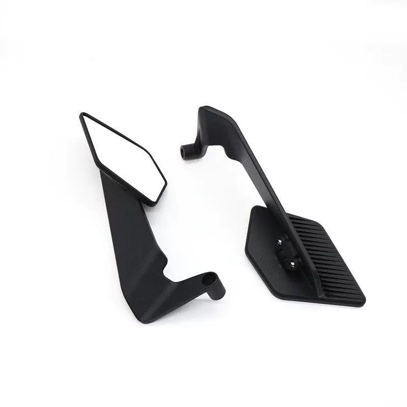 Motorcycle Wind Wing Rotating Side Mirror Clear Lens Wide View Stealth ...