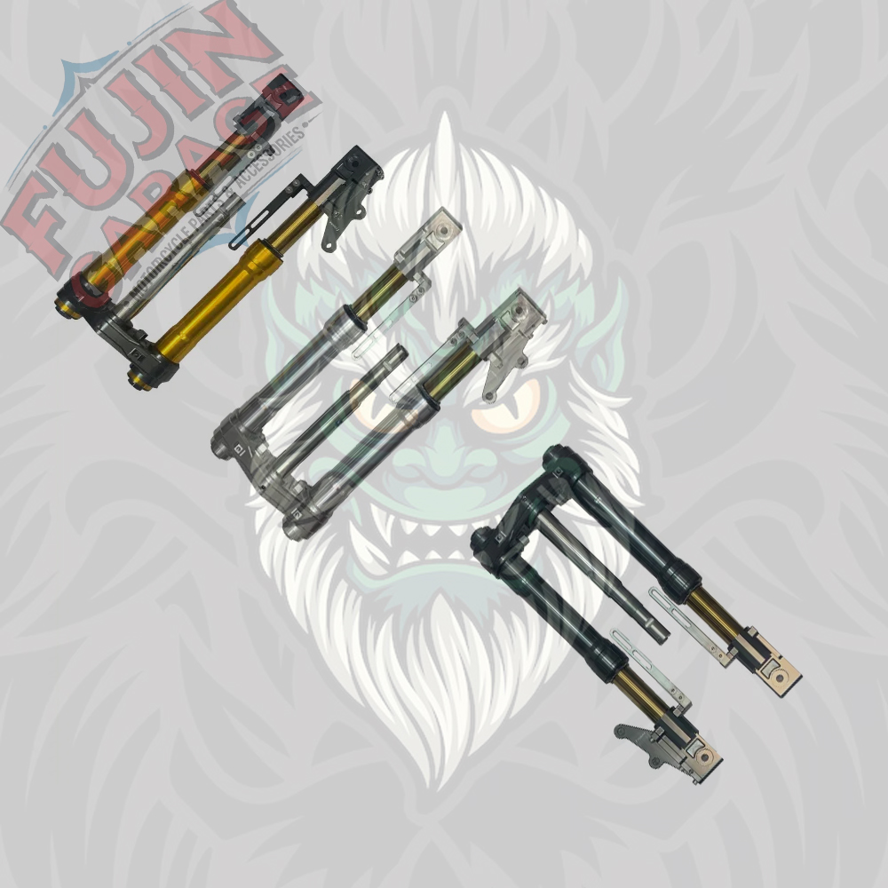 Sniper 150 Sniper 155 CNC Inverted Front Shock With Under Bracket Comp ...