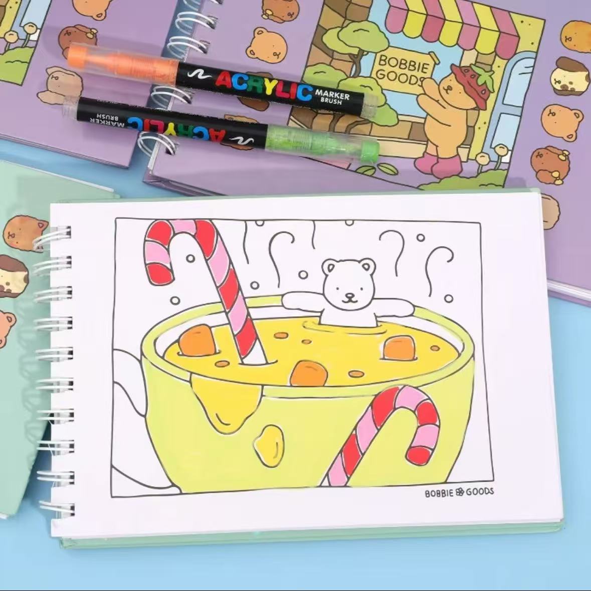 Relaxing Coloring Book for Adults and Teens Little Corner Cute and ...