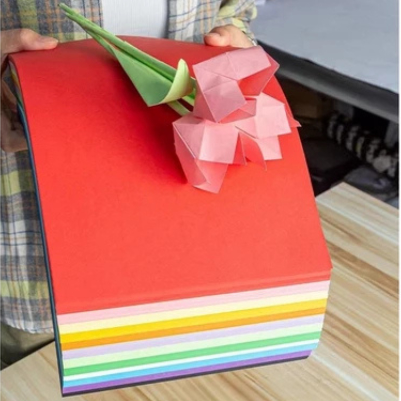 100pcs A4 colored paper assorted construction paper student school ...