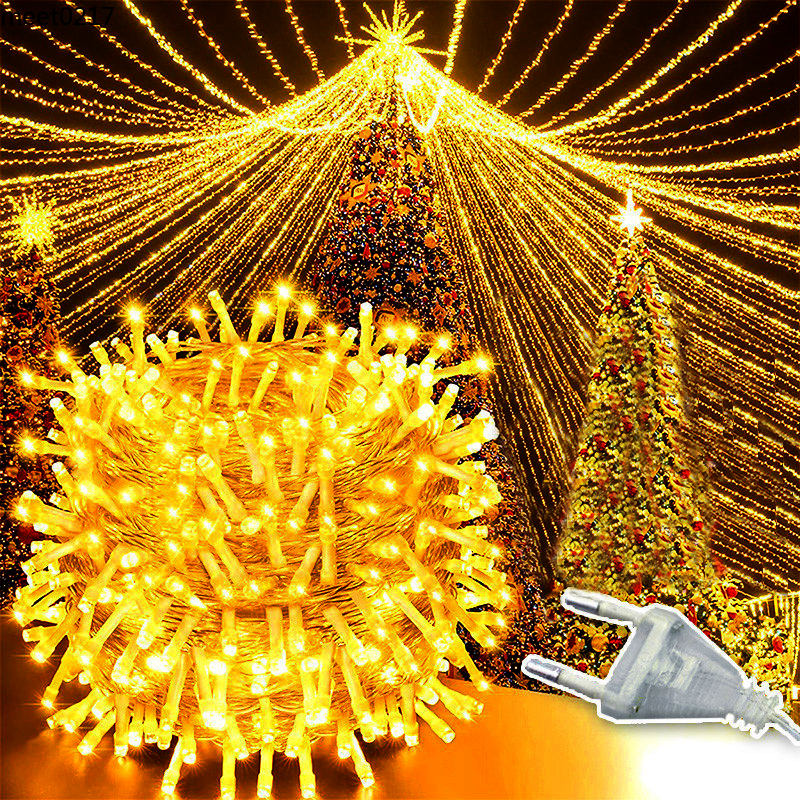 10 meters of 100-LED Christmas party camping string lights, waterproof ...