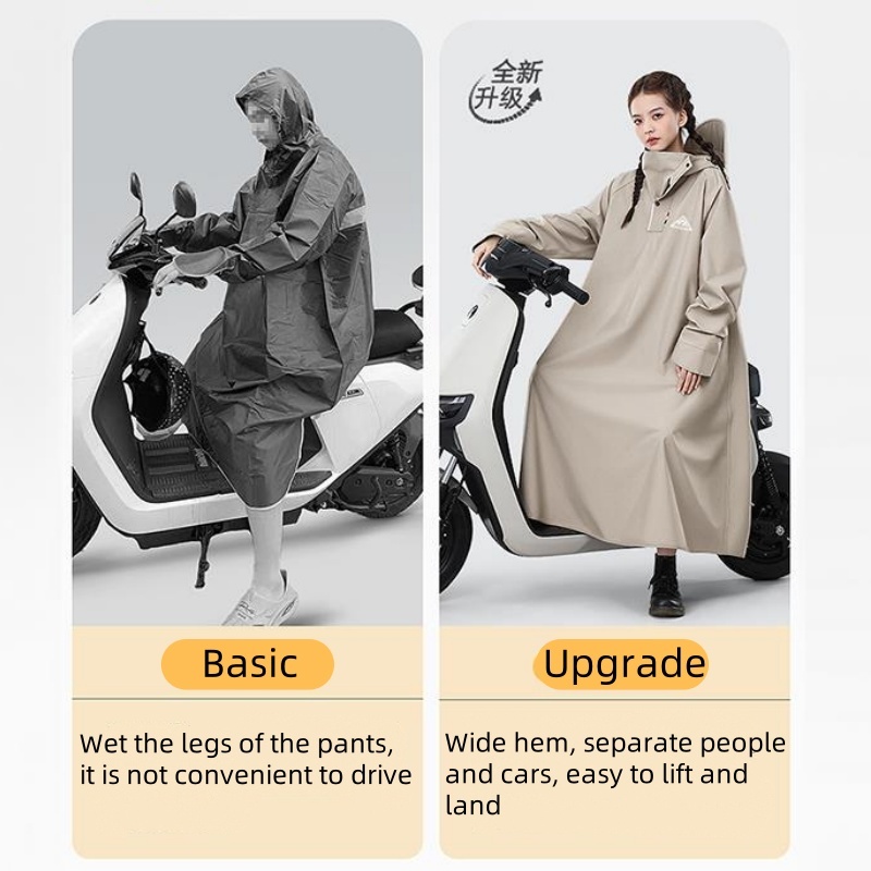 Motorcycle Raincoat Thickened And Lengthened Poncho Rain Coat For Men ...