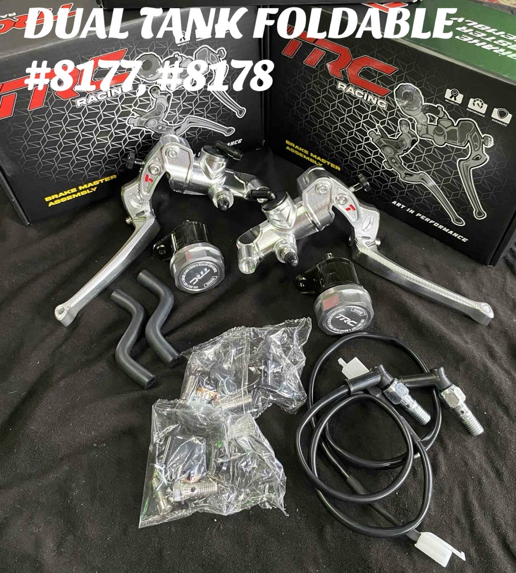 TRC BRAKE MASTER DUAL TANK Left & Right FOLDABLE NMAX, Xmax, ADV, Pcx ...