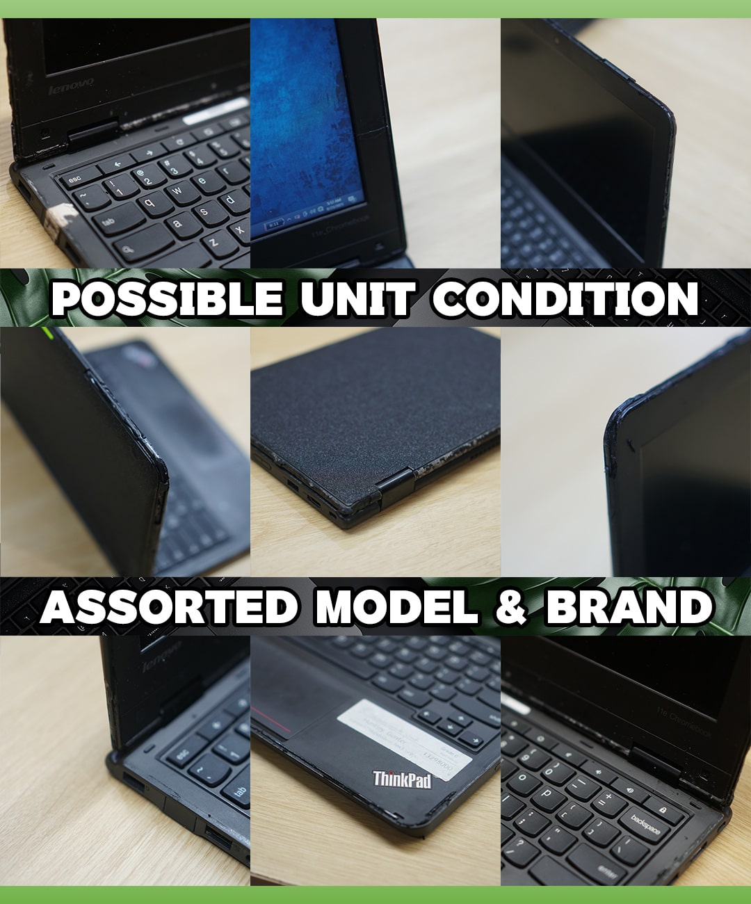 Assorted Brand/Model Laptop 11.6 inch 4GB/16GB Second Hand Laptop ...
