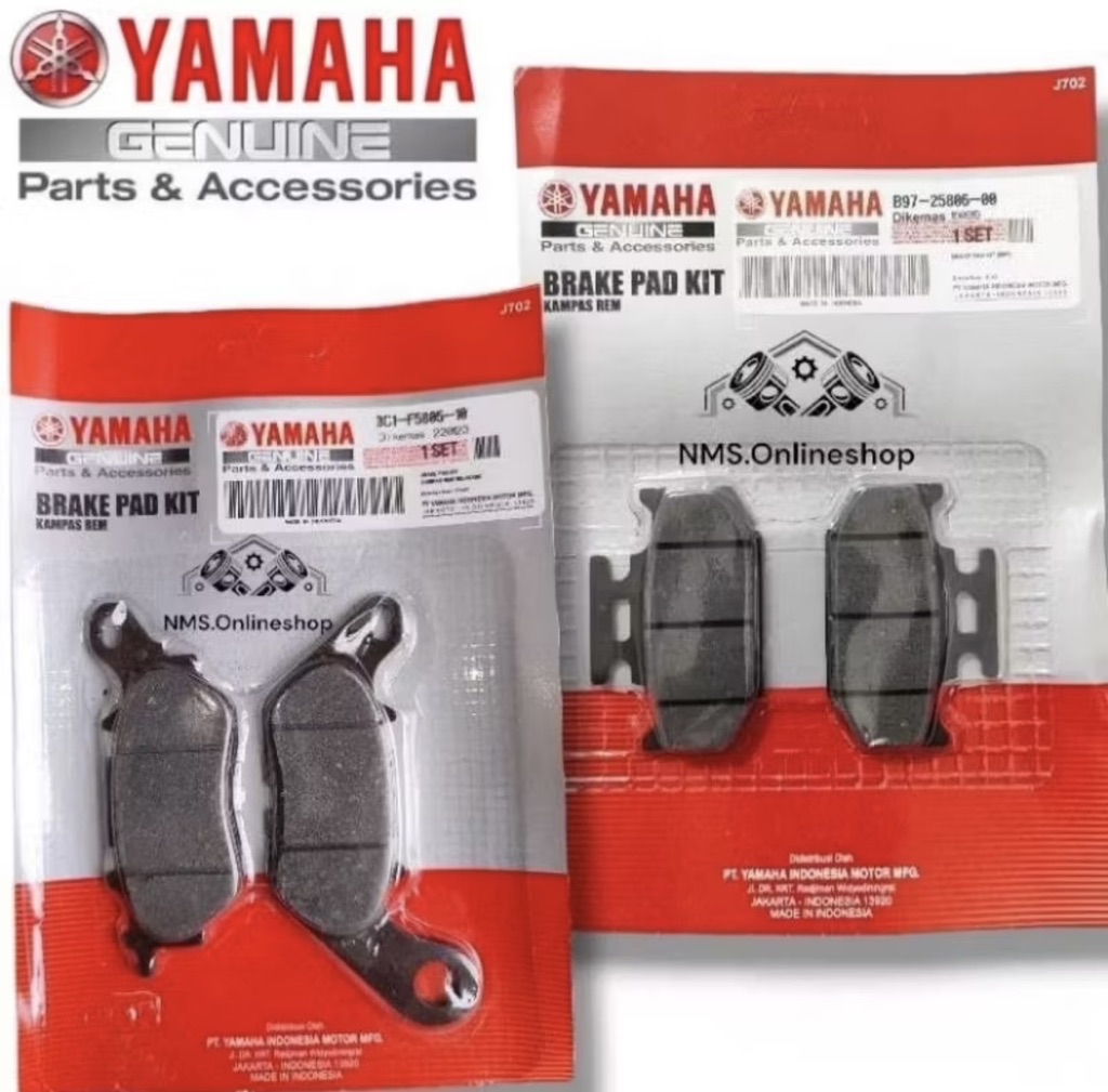 Yamaha Genuine R15 | V3 | XSR 155 | MT-15 Front & Rear Brake Pad Kit ...