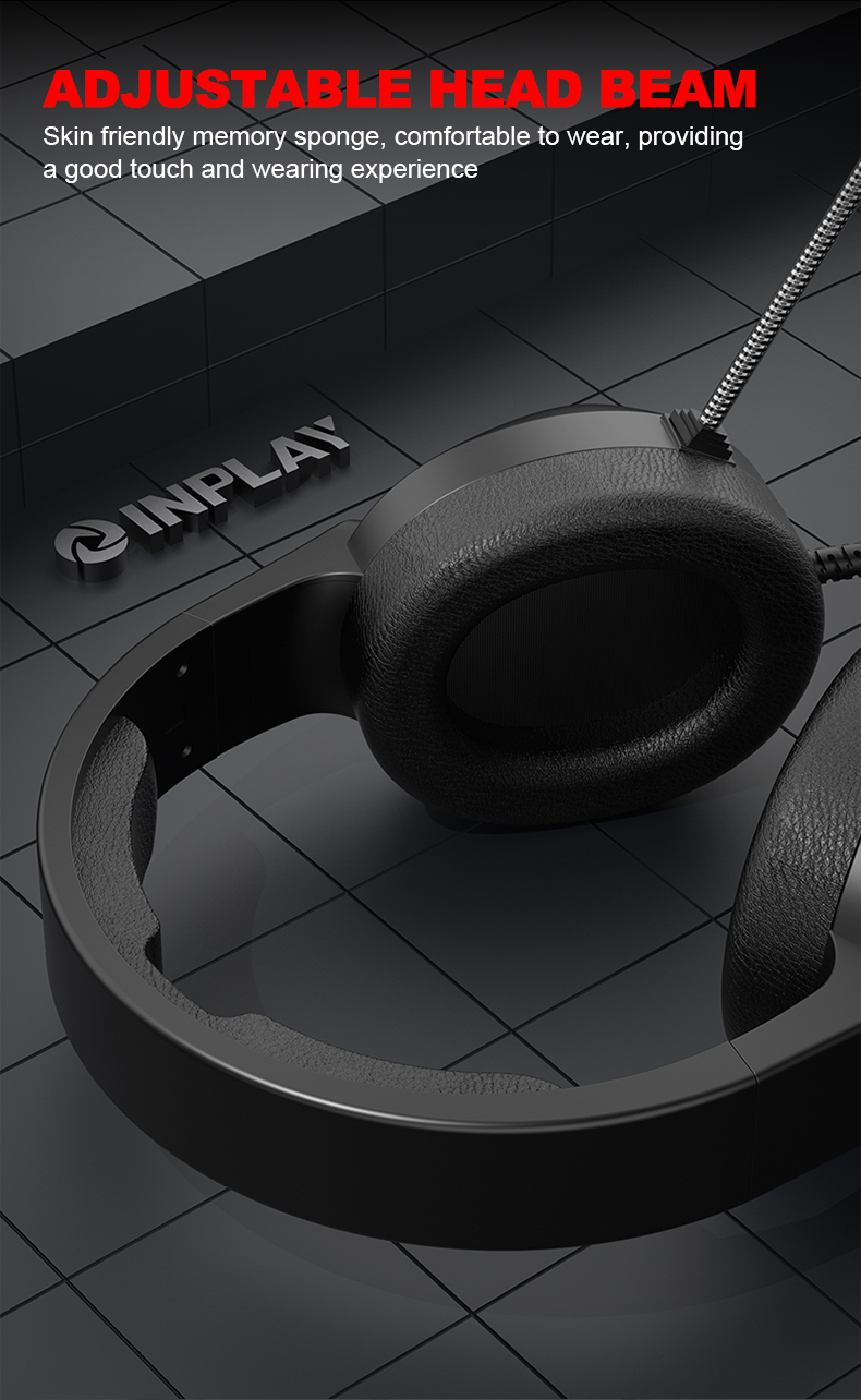 Inplay HG710 Wired Gaming Headset Hi-Fi Stereo Sound Build-in Mic ...
