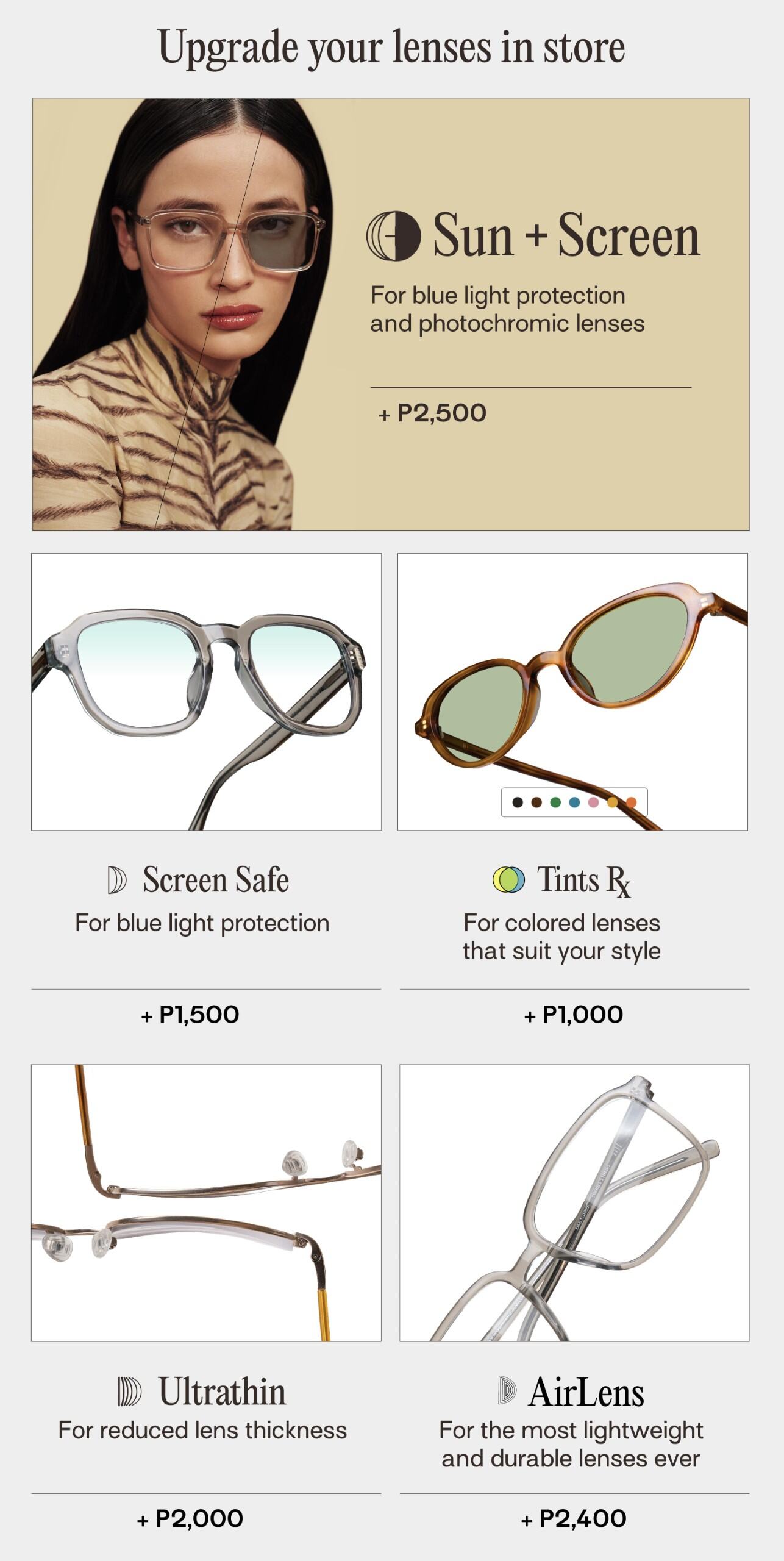 Sunnies Studios Optical Frame Walker Eyeglasses with Free Replaceable ...