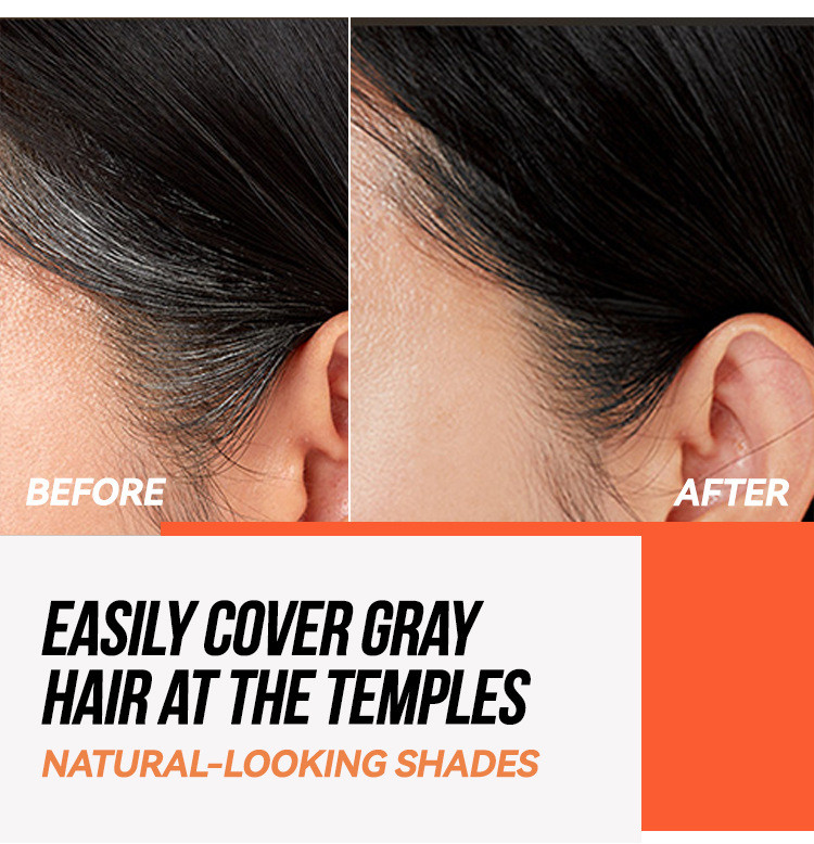 Hair Dye Stick Waterproof And Sweat Temporary Covers Gray Hair Natural ...