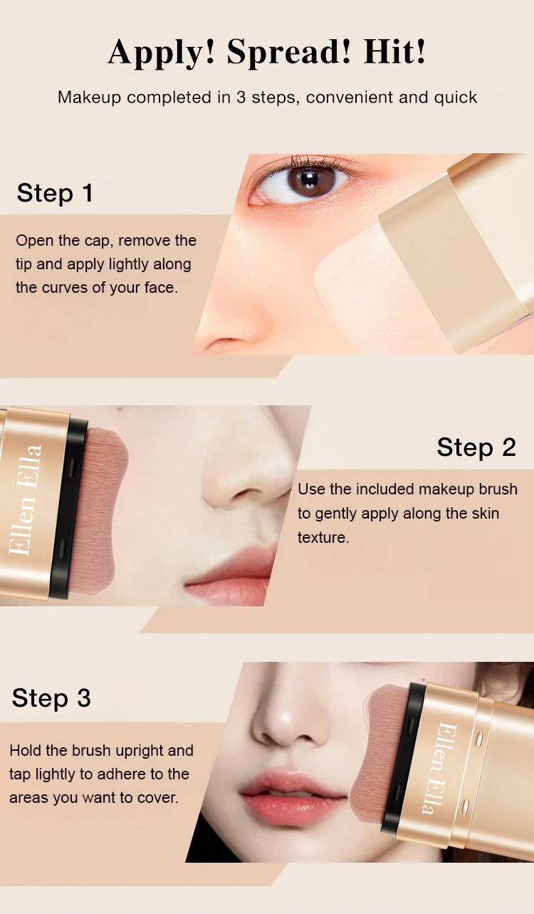 【COD】Ellen Ella Flawless Makeup Base Concealer Foundation Stick 21g ...