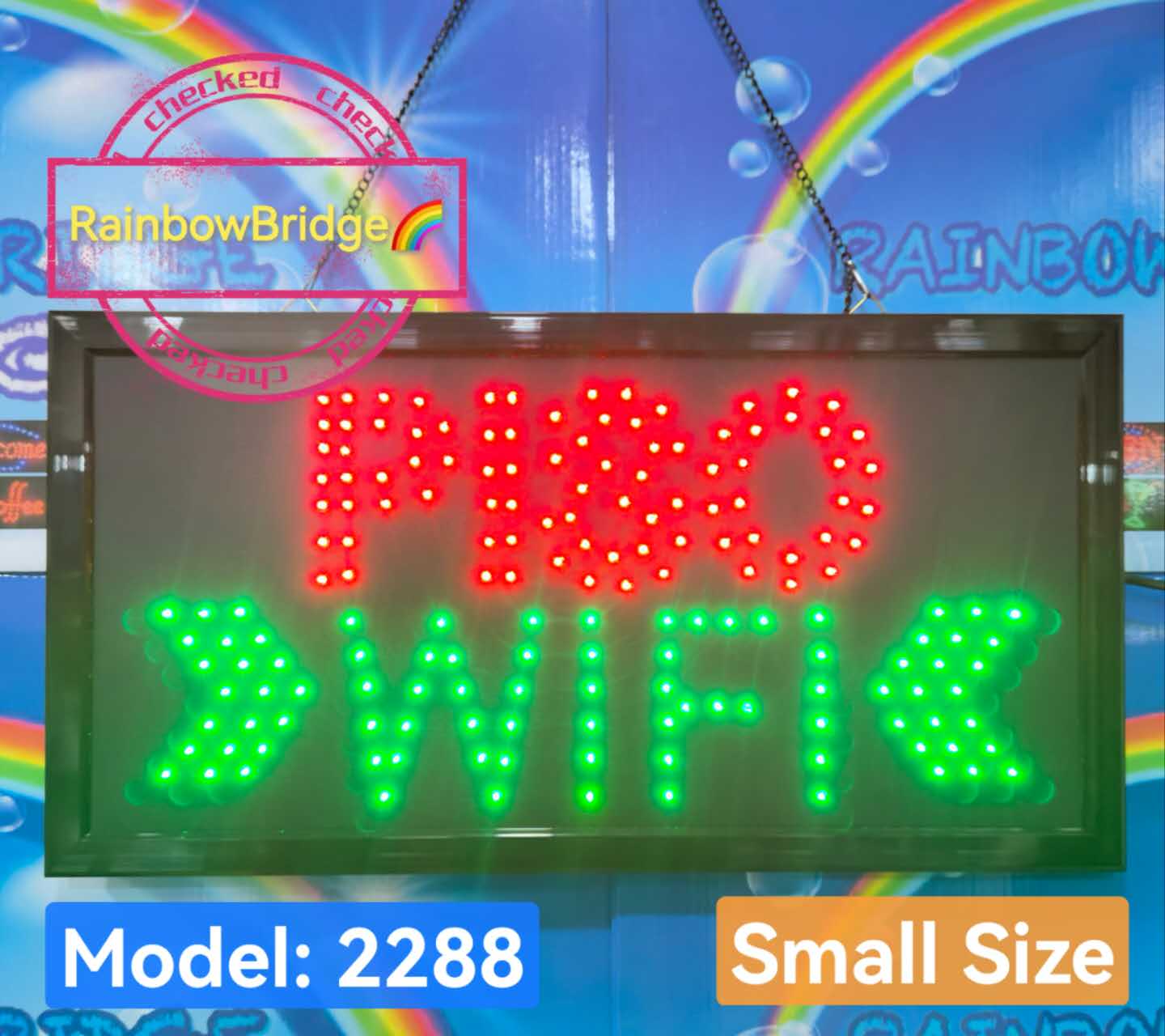 RAINBOW BRIDGE PISO WIFI - LED SIGNAGE (New2288-Small-Large) #SIZE ...
