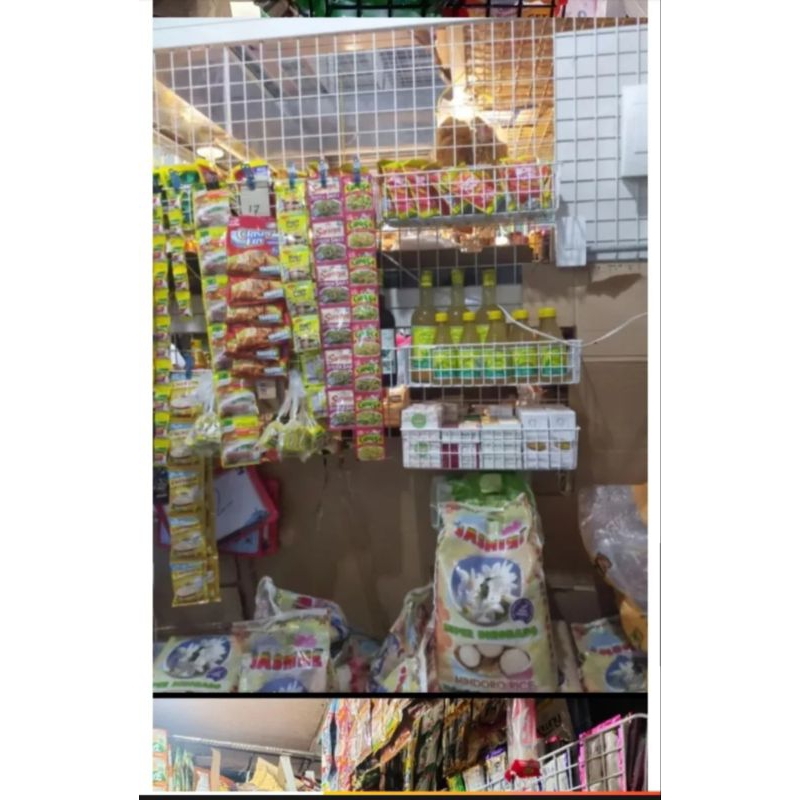 Hanging organizer Storage rack basket wire mesh Hanging basket hanging ...