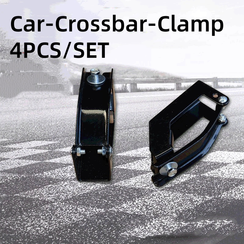4PCS/SET Car Crossbar Clamp Universal Crossbar Clamp to Roof Rail Type ...