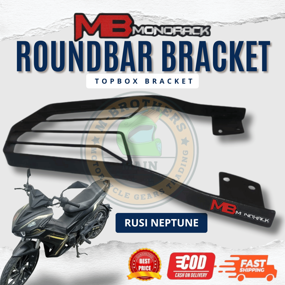 Rusi Neptune Round Bar MB Monorack Topbox Bracket for Motorcyle ...
