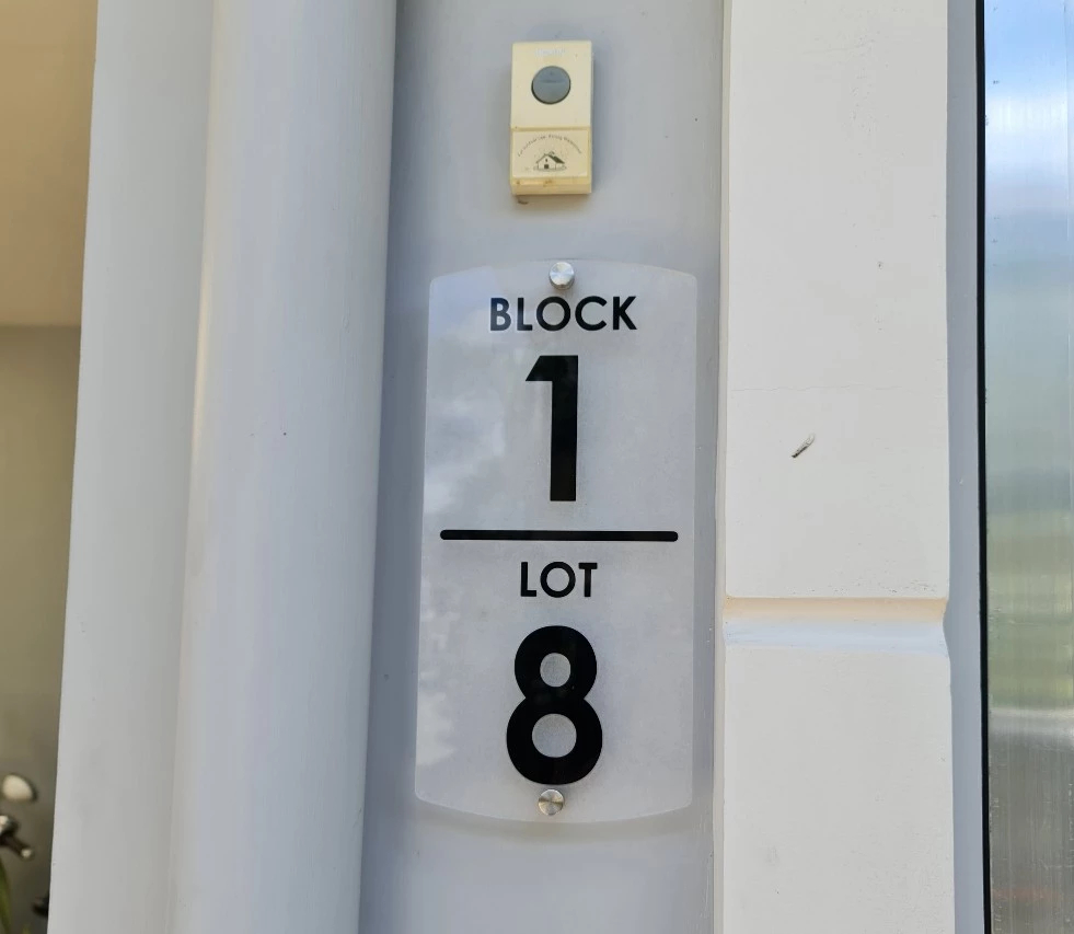 Customized FROSTED Plate Home Number Plate House Address Plate 5.0mm ...