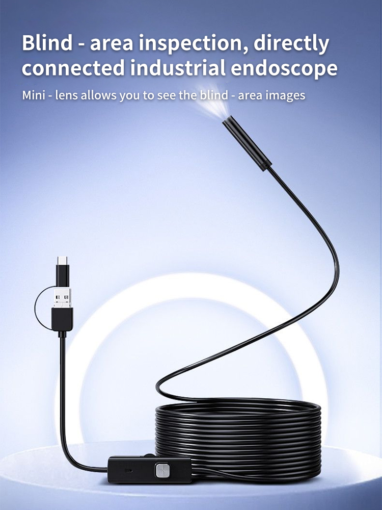 ICON Industrial Wireless Endoscope HD Camera Probe for Car Engine Sewer ...