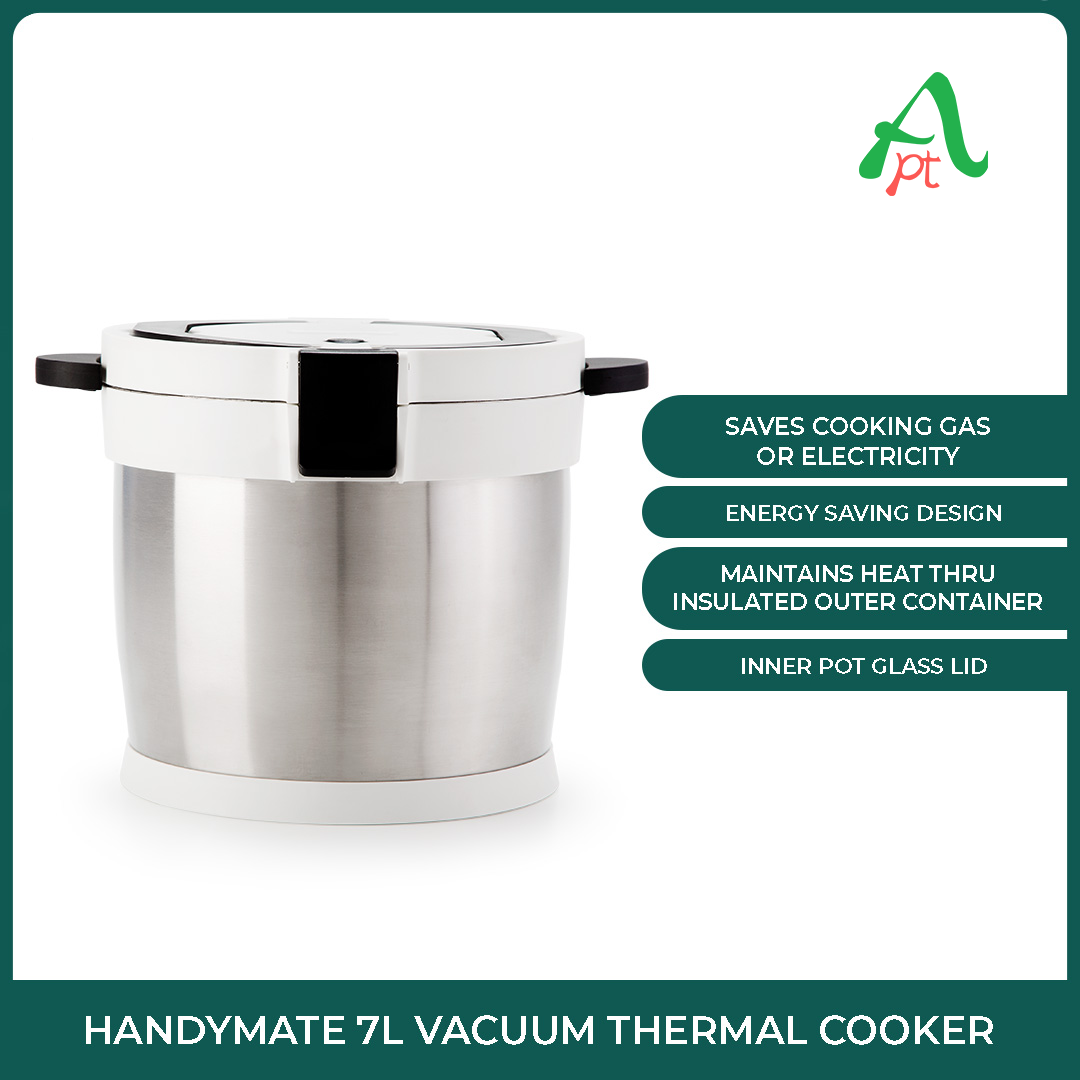 APT HandymatePortable Non-Electric Thermal Cooker Stainless Steel ...