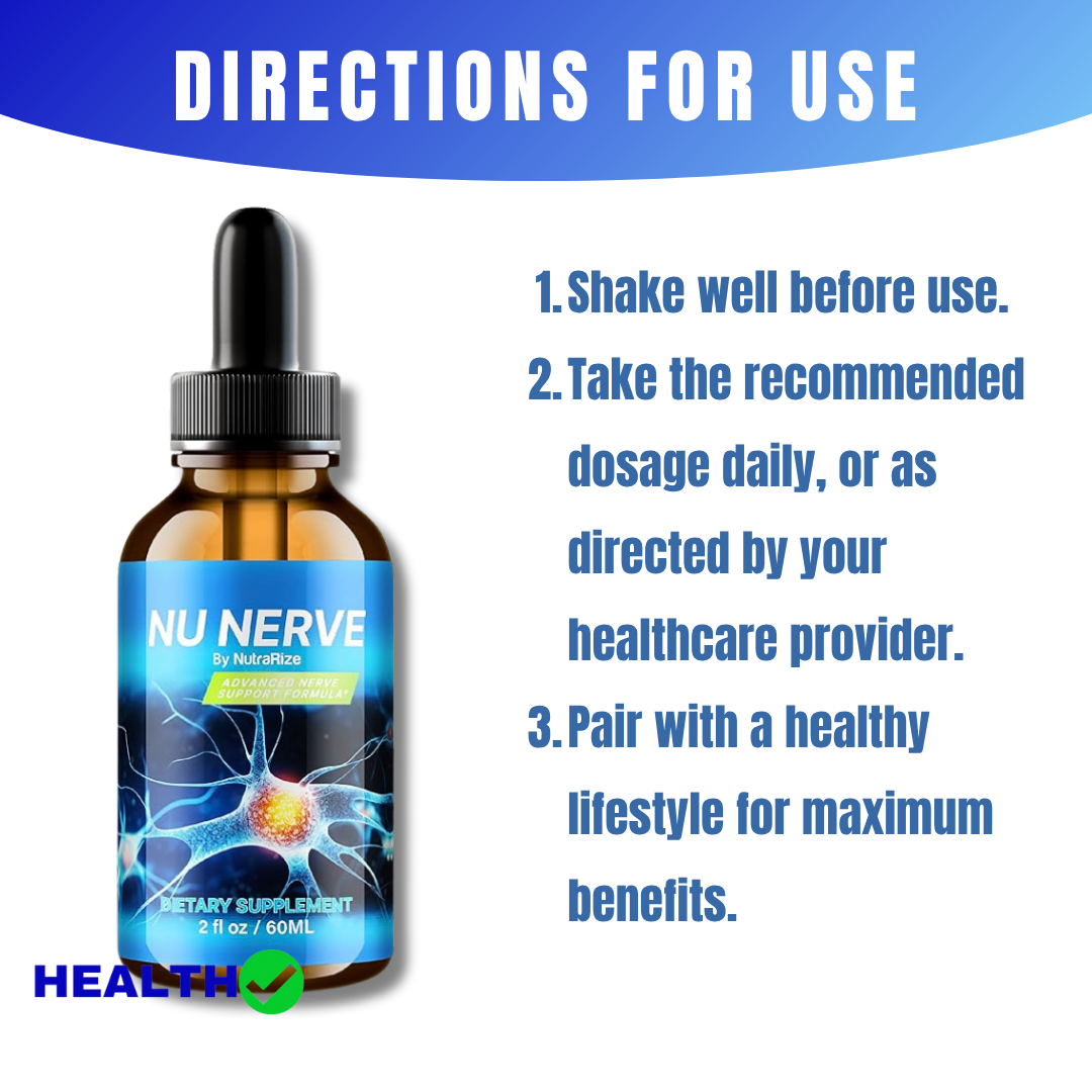 NuNerve Advanced Nerve Support Supplement Drops – Promotes Nerve Health ...