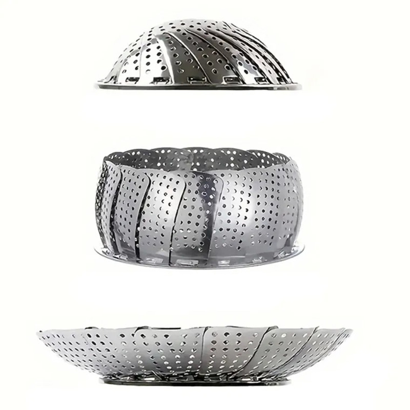 Multifunctional Foldable Steamer Stainless Steel Food Steamer Basket ...