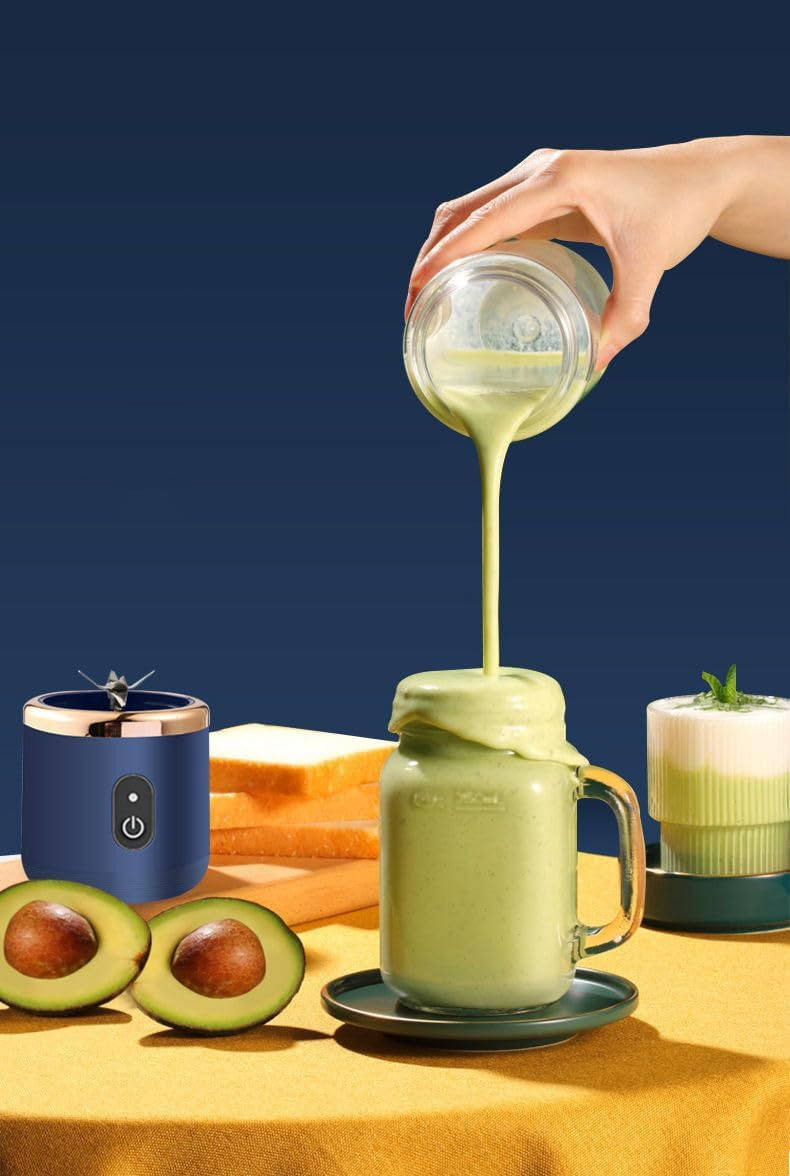 【Buy 1 Take 1】portable 400ml Mixer USB wireless juicer 6-blade mini juicer Fruit blender juicer ...